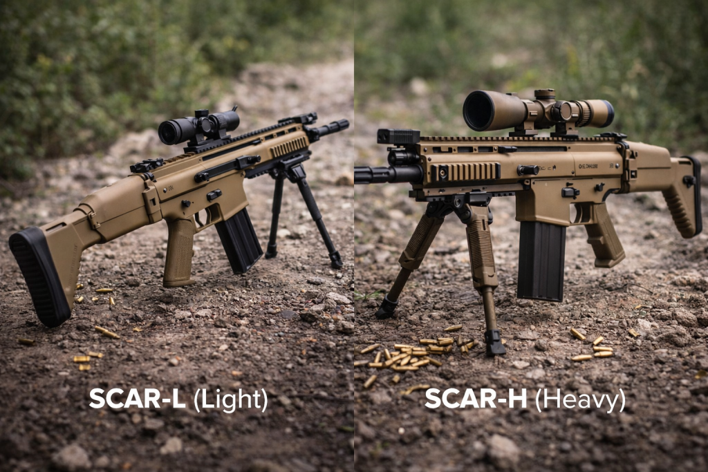 SCAR H vs SCAR L : Quel Fusil FN Herstal Choisir pour l'Airsoft