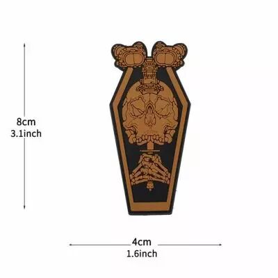 Patch Airsoft velcro NVG SKULL Coyote Delta Armory