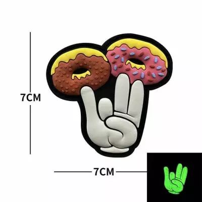 Patch Airsoft velcro phospho DONUT FINGER Delta Armory
